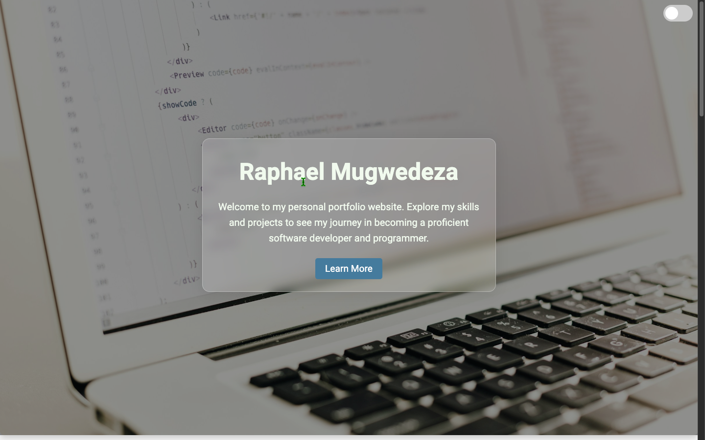 Raphael Mugwedeza - Portfolio